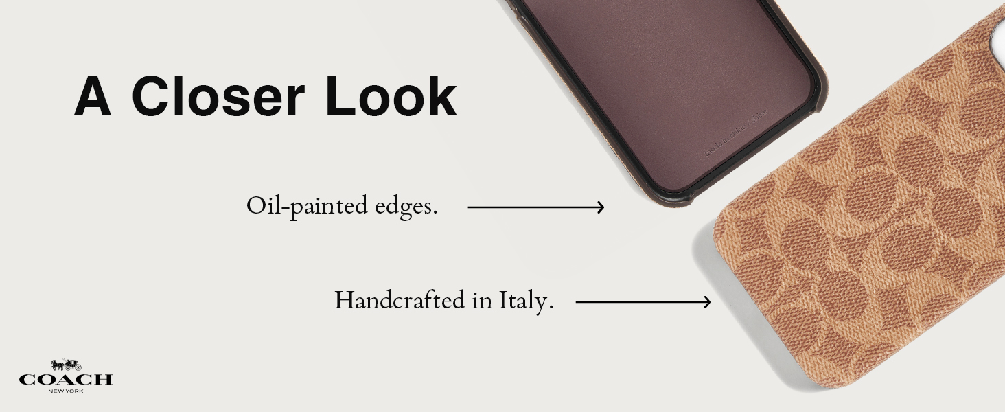 Amazon.com: Coach Signature Canvas Slim Wrap iPhone 15 Plus Case, Compatible with Wireless ...