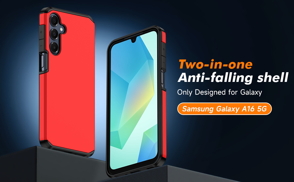 Amazon.com: ibvehed 3 in 1 Case for Samsung Galaxy A16 5G with Tempered Glass Screen Protector ...