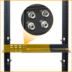 Amazon.com: RIVECO 15U 19” Adjustable Depth Server Rack Support Up to 1700LBS Floor Standing 4 ...