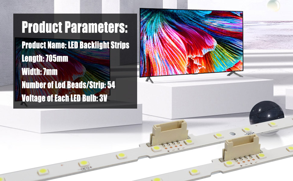 Amazon.com: LED Backlight Strips 65 inch TV Replacement Part Fit for Samsung UN65RU7300 ...