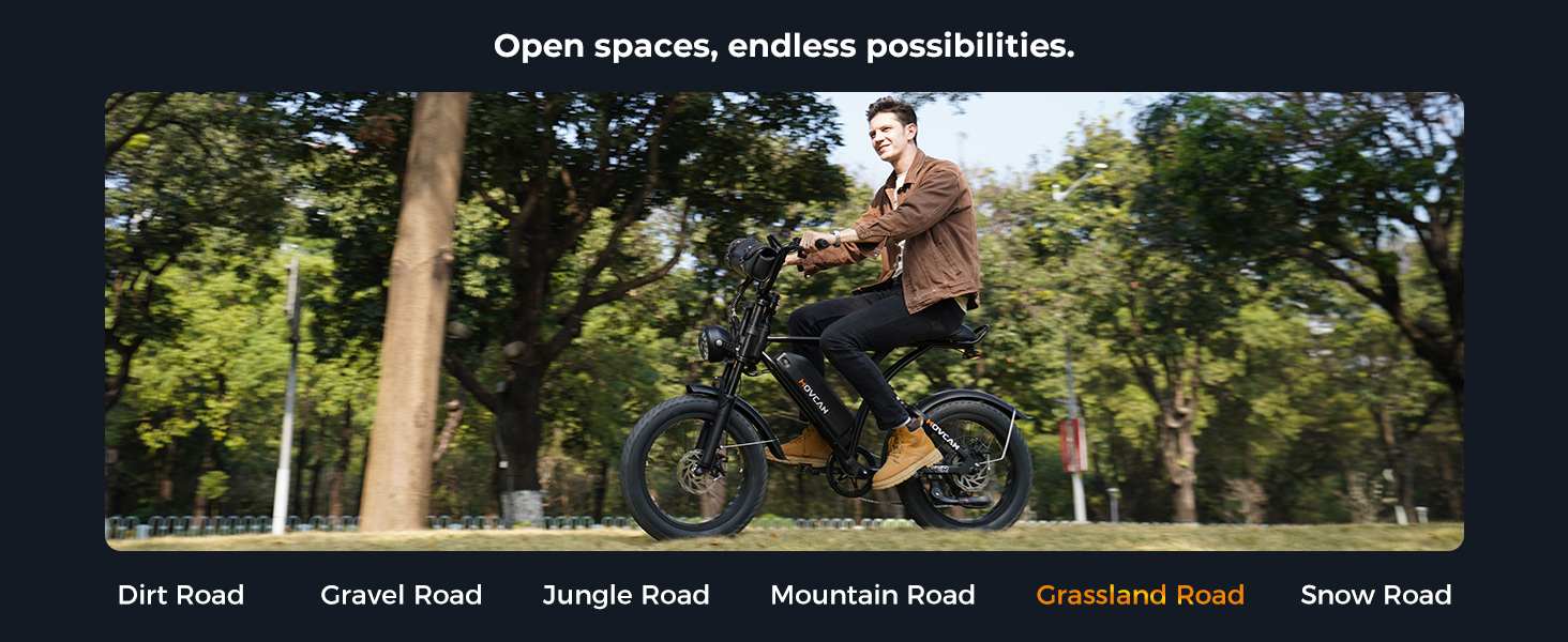 Amazon.com : Movcan V60/V60 Pro Electric Bike, 48V 15.6/18.2Ah Removable Battery 20” Fat Tire ...