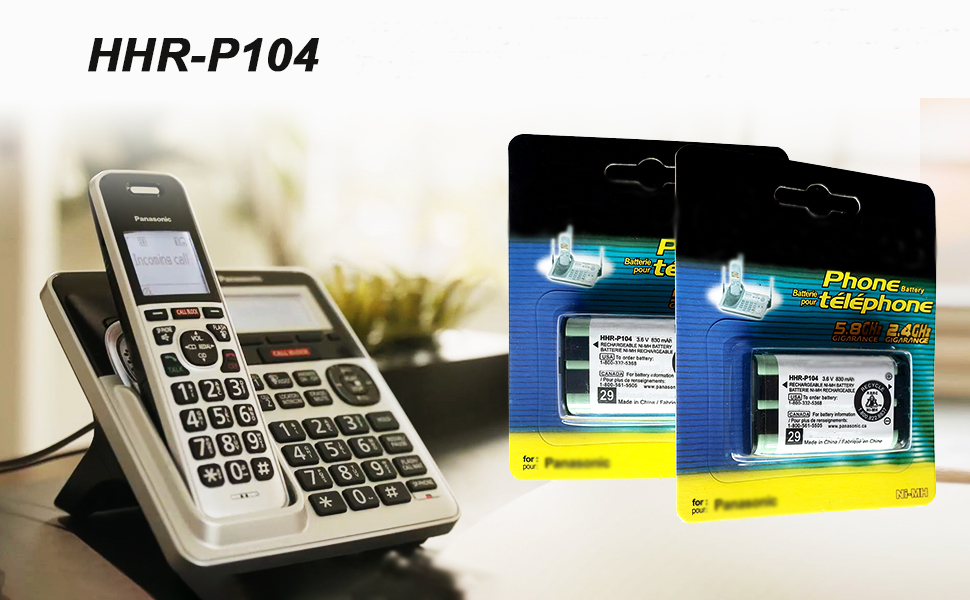 Amazon.com: JAPUSOON 1 Pack HHR-P104 3.6V 830mAh Replacement Rechargeable Battery for Panasonic ...