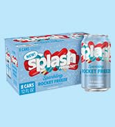 Amazon.com: Splash Refresher Sparkling Water, Rocket Freeze - 12-Pack, 16 Fl Oz Cans - Flavored ...