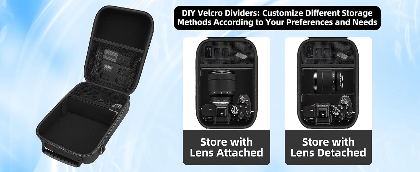 Amazon.com: HESPLUS Hard Travel Carrying Case Compatible with Sony Alpha 7 IV/Sony a7 III ...