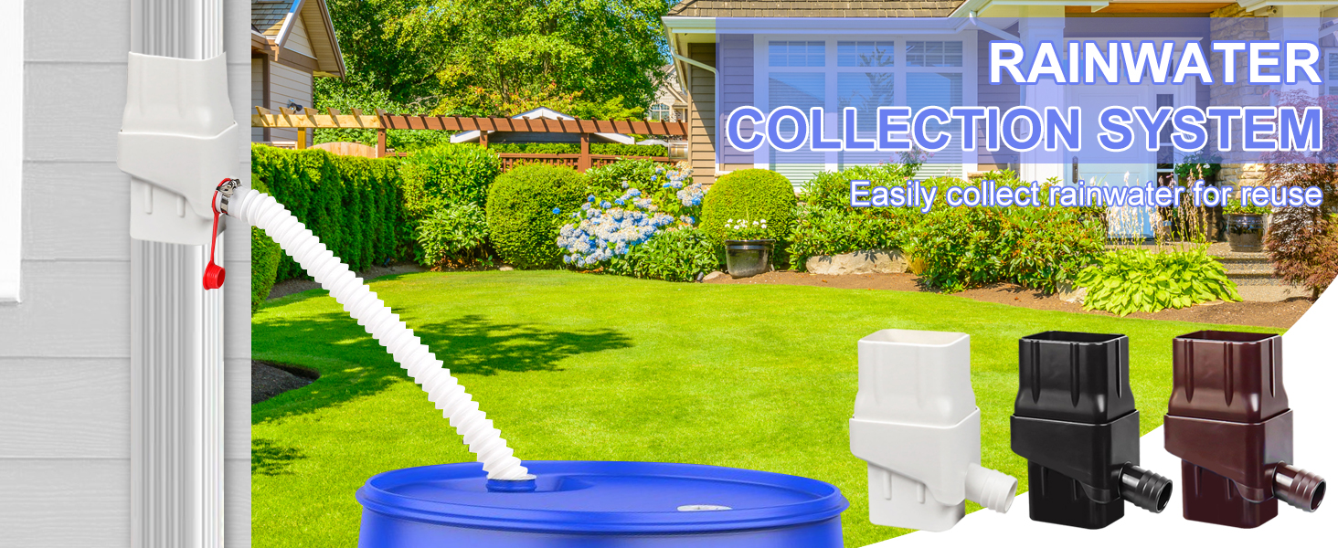 Amazon.com : Rainwater Collection System, Downspout Diverter Rain ...