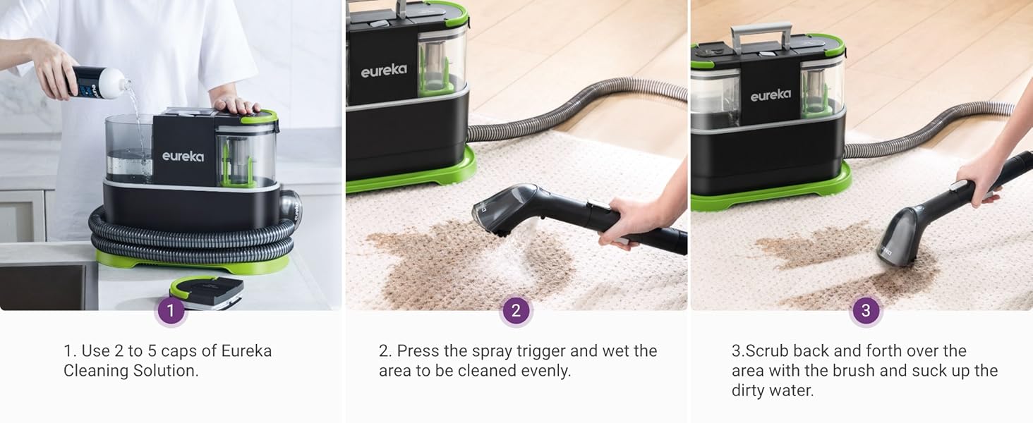 EUREKA NEY100 Portable Carpet and Upholstery Cleaner, Spot Cleaner for ...