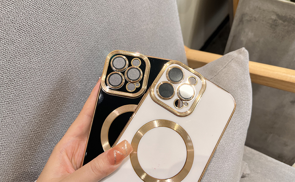 Amazon.com: OOK for iPhone 13 Pro Max Case with Camera Lens Cover [Compatible with Magsafe ...