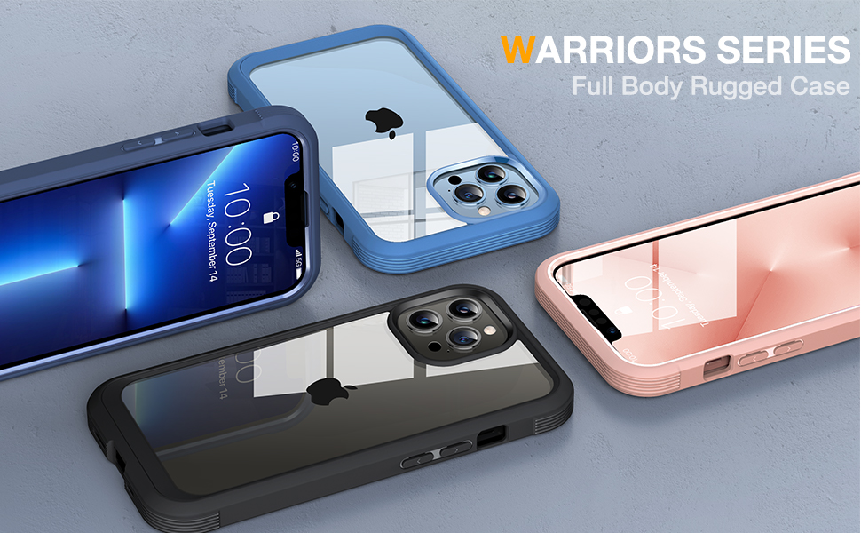 Amazon.com: Miracase Glass Case for iPhone 13 Pro Max 6.7 inch, 2022 Upgrade Full-Body Clear ...