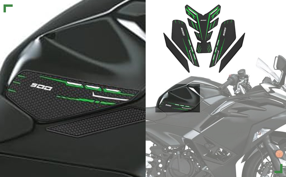 Amazon.com: for Ninja 500 SE ninja500 se Z500 2025 2024 Tank Pad Protector Motorcycle Sticker ...