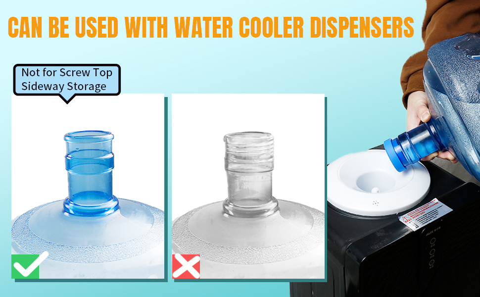 Amazon.com: 5 Gallon Water Jug Cap, Reusable Gallon Caps - Silicone Won ...