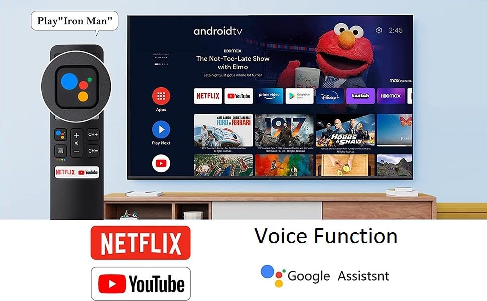 Amazon.com: Voice Remote Control for TCL Android TV, Replacement Remote ...
