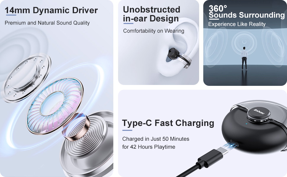 Amazon.com: Matakul Wireless Earbuds with Charging Case, 43 Hours Playtime, Bluetooth 5.3, IPX7 ...