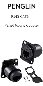 Amazon.com: PENGLIN 5PCS RJ45 Panel Mount Screw Terminal Adapter, RJ45 ...