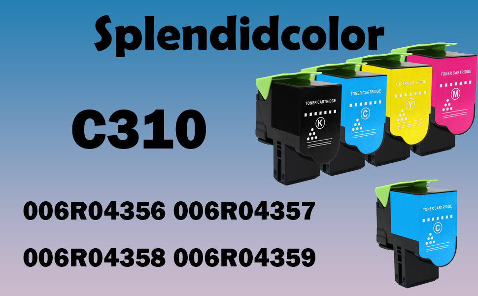 Amazon.com: SPLENDIDCOLOR Remanufactured High Capacity 4-Color C310 C315 Toner Cartridge ...
