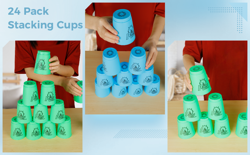 Amazon.com: yeesport Sport Stacking Cups, 24pcs Speed Stacking Cups ...