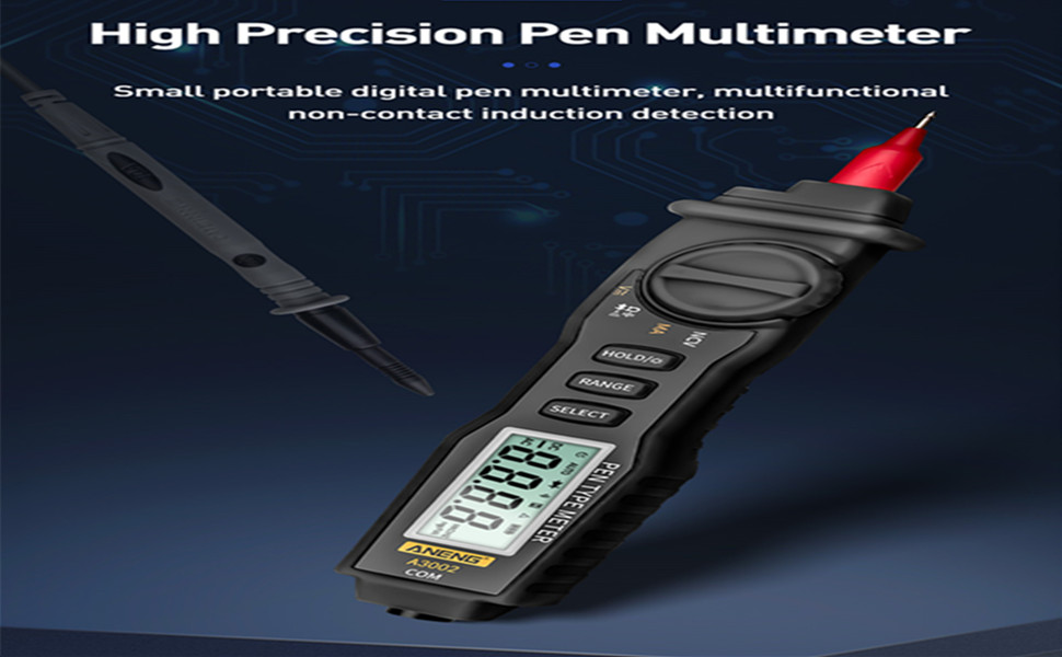 Shyixlo A3002 Pen Multimeter: High Precision Multifunction Digital Multimeter: Amazon.com: Tools ...