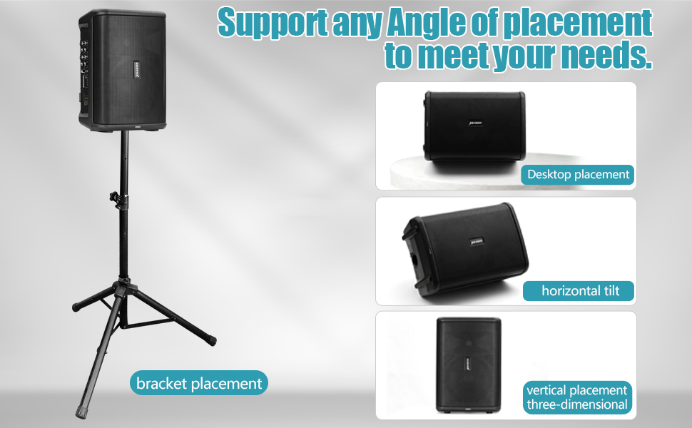 Amazon.com: EXOTON Multi-Position All-in-one Powered PA System with 8 ...