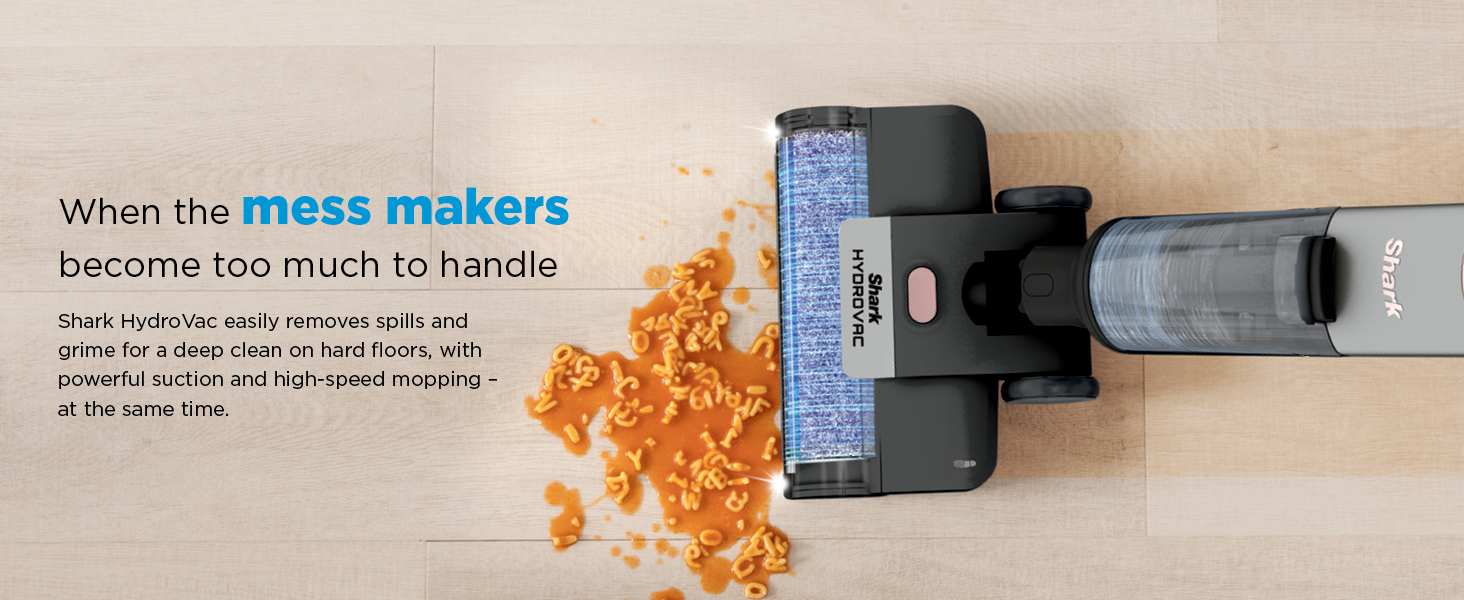 Shark HydroVac Cordless Hard Floor Cleaner with Antimicrobial Brush ...