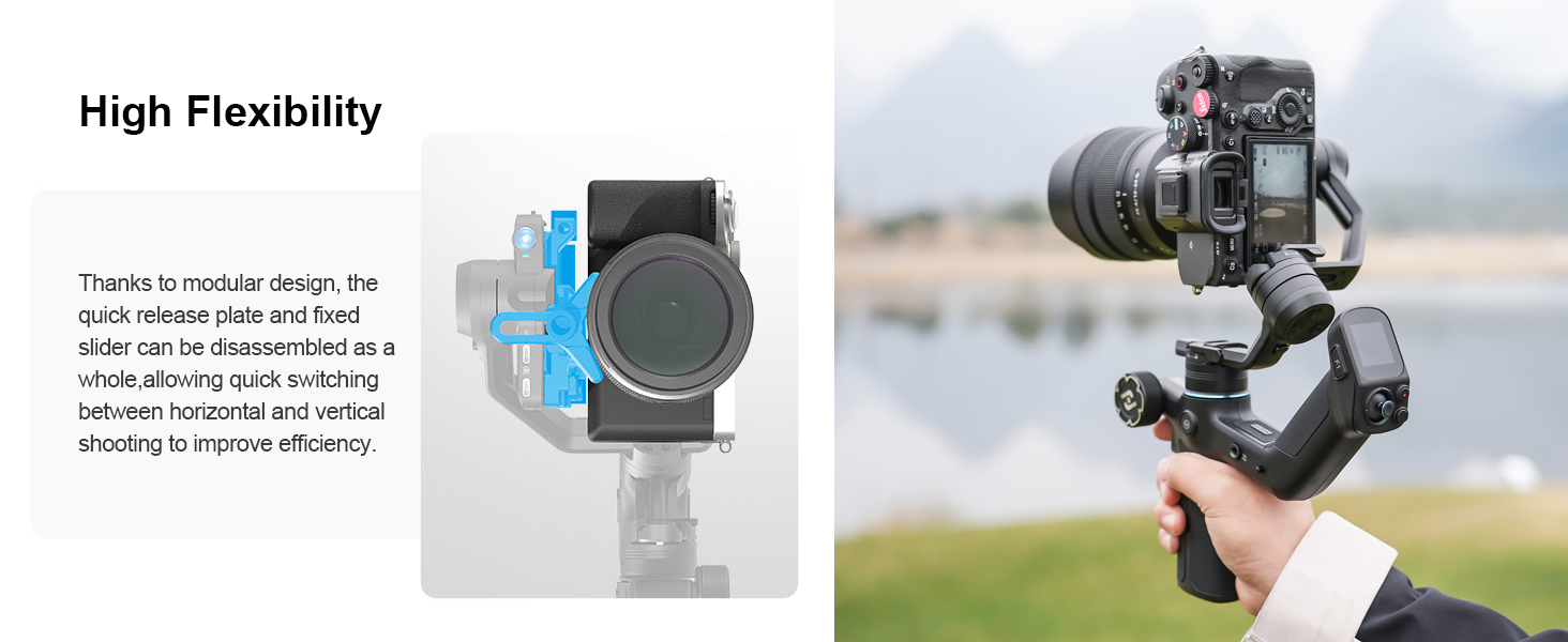 Amazon.com : FeiyuTech SCORP Mini-3-Pro Gimbal Stabilizer for Camera Mirrorless/Compact/Action ...