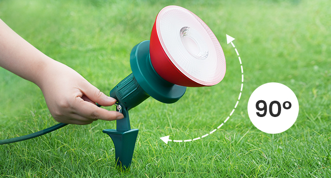 SURAIELEC Outdoor Flood Light Holder, Waterproof Spot Lights with E26 ...