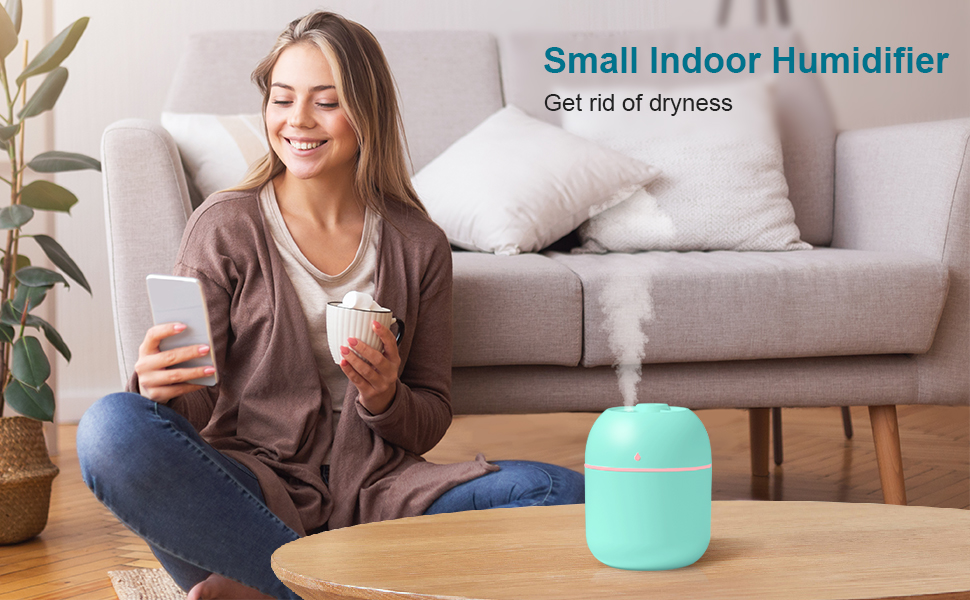 Amazon.com: Portable Small Humidifier, USB Personal Desktop Humidifier ...