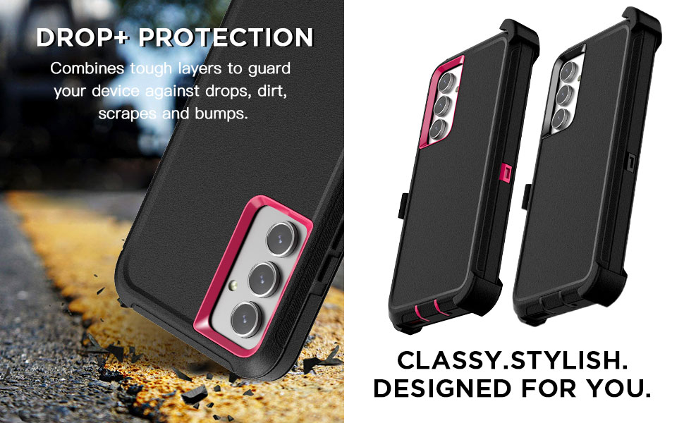 Amazon.com: AICase for Samsung Galaxy A54 5G Phone Case with Belt-Clip Holster, Heavy Duty ...