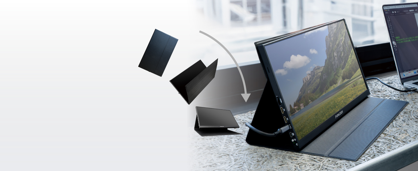 Amazon.co.jp: FUNLOGY Mobile Monitor（モニター/モバイルモニター）【14インチ / 軽量 薄型 615g / ノングレア/フルHD 1920×1080 ...