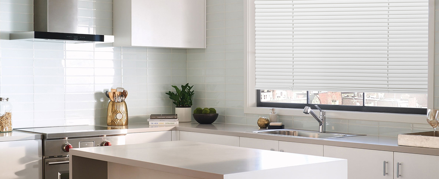 Amazon.com: MYshade No Tools-No Drill Cordless 1" Light Filtering Vinyl ...