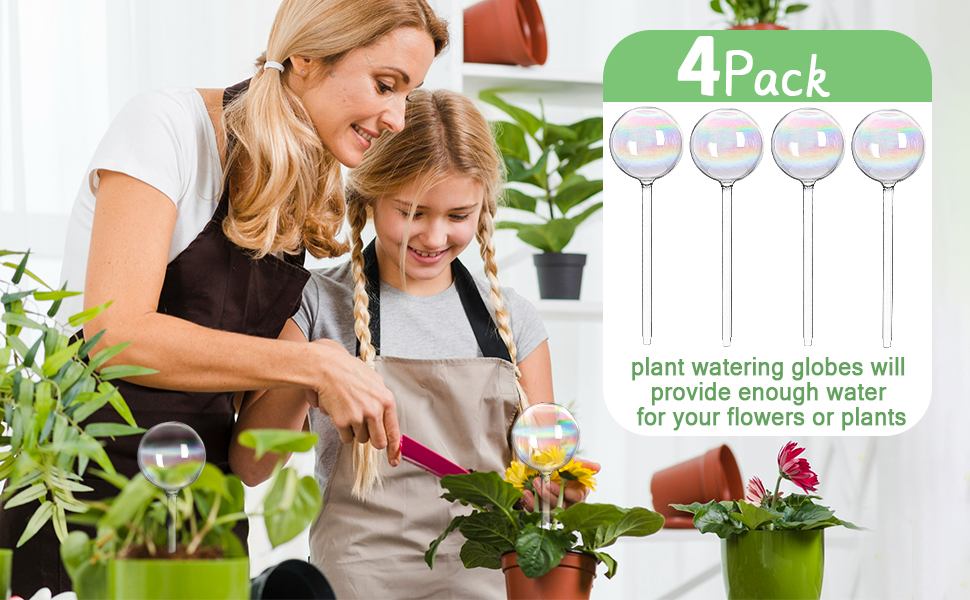 Jazlyvex Plant Watering Devices, Plant Watering Globes Glass, Self Watering System for Plants ...
