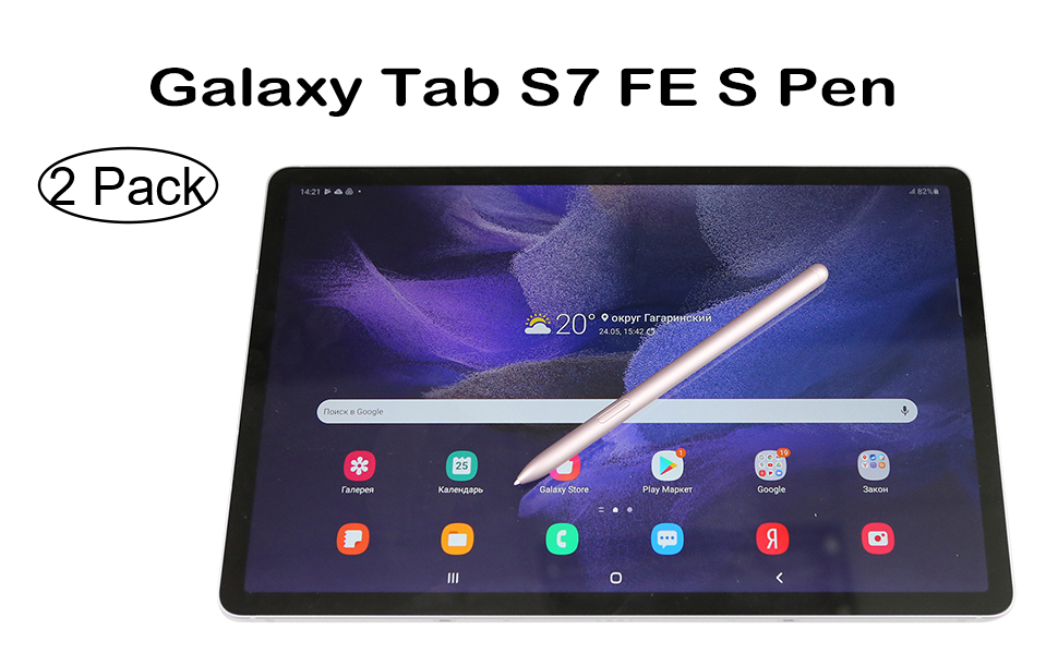 Amazon.com: 2 Pack Mystic Pink Galaxy Tab S7 FE S Pen Replacement ...
