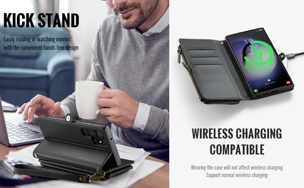 Amazon.com: Strapurs Crossbody Wallet Case Compatible with Samsung Galaxy S23 Ultra 5G RFID ...