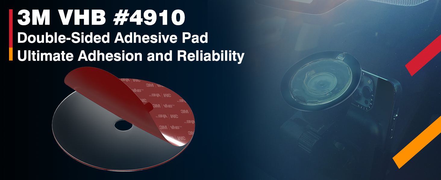 Amazon.com: 3M VHB Double-Sided Adhesive Pads - 3.15" Diameter with Center Hole for Enhanced ...