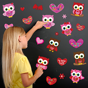Amazon.com: BelleAngle 24 Pack Valentines Crafts Make Your Own Owl ...