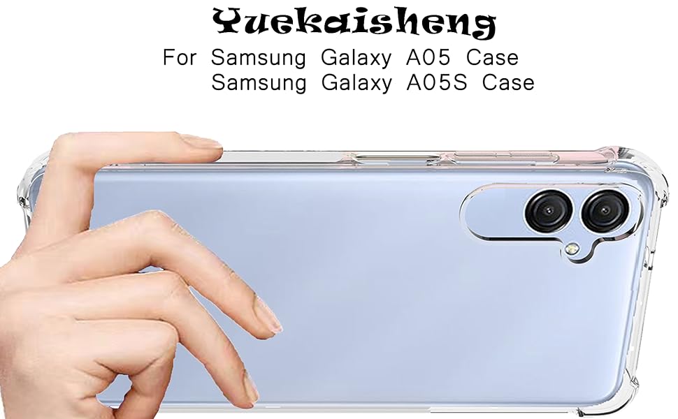 Amazon.com: Smileray for Samsung Galaxy A05 Case Clear Unisex Shockproof Flexible TPU Slim Fit ...
