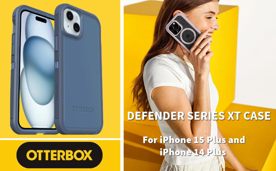 Amazon.com: OtterBox iPhone 15 Plus and iPhone 14 Plus Defender Series XT Case with MagSafe ...