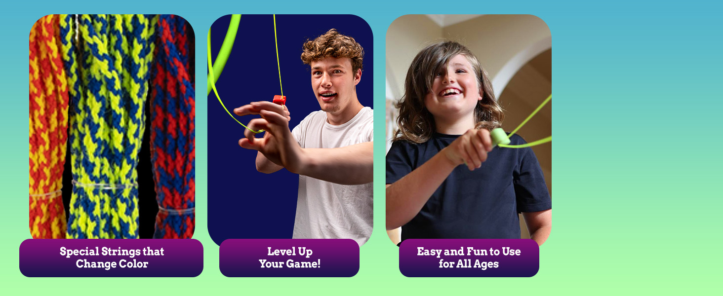 Amazon.com: ZipString Chameleon Strings, Pack of 3 - Luma Replacement for Rope Launcher Toy ...