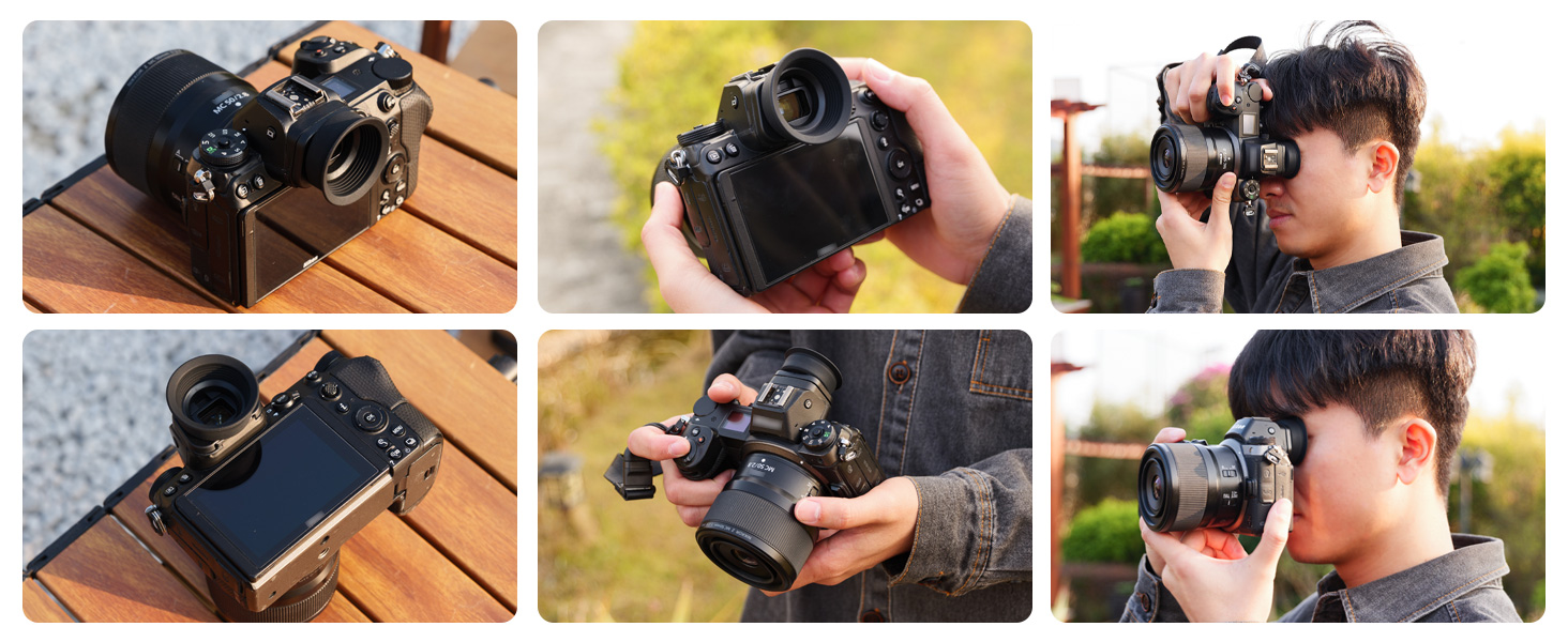 Amazon.com : Extended Round Z6III Z5II Z7II Z6II DK-29 Eyecup, Upgraded Soft Silicon Eye Cup ...