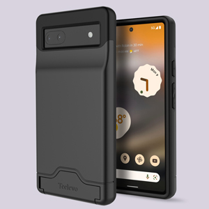 Amazon.com: Teelevo Dual Layer Wallet Case for Google Pixel 6a (2022), Protective Case with 3 ...