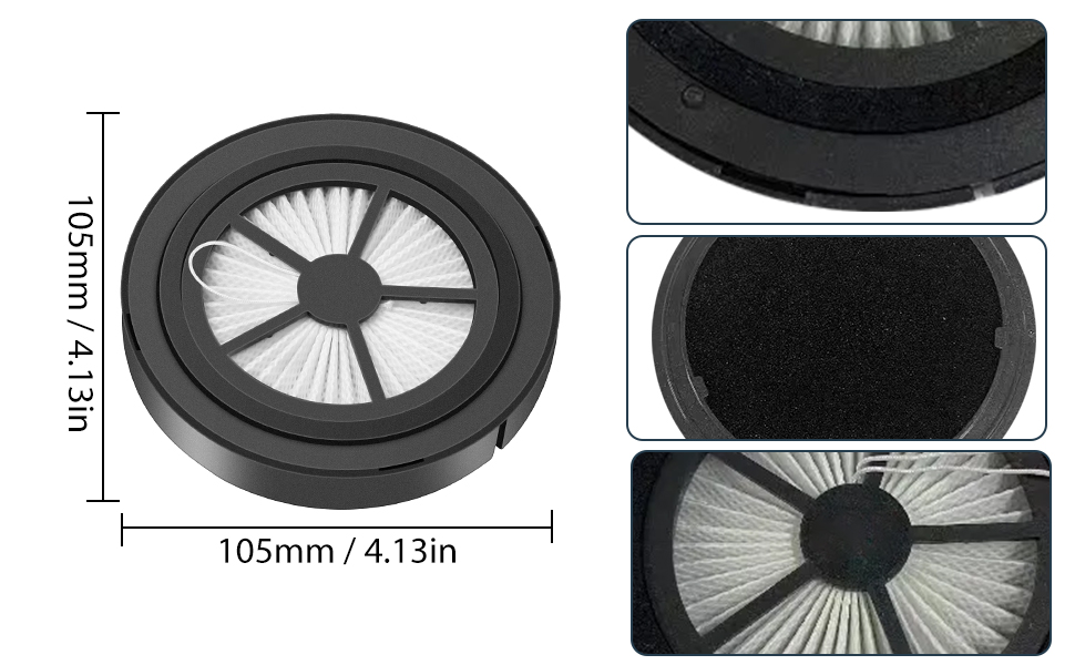 Filtre HEPA pour Proscenic P10 / P10 Pro / P11 / P11 Smart/Ultenic U11 Aspirateur à main sans ...