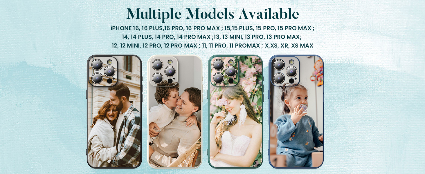 Amazon.com: KWYDYP Custom Photo Phone Case for iPhone 16/15/14/13/12/11 Pro Max, Made in USA ...