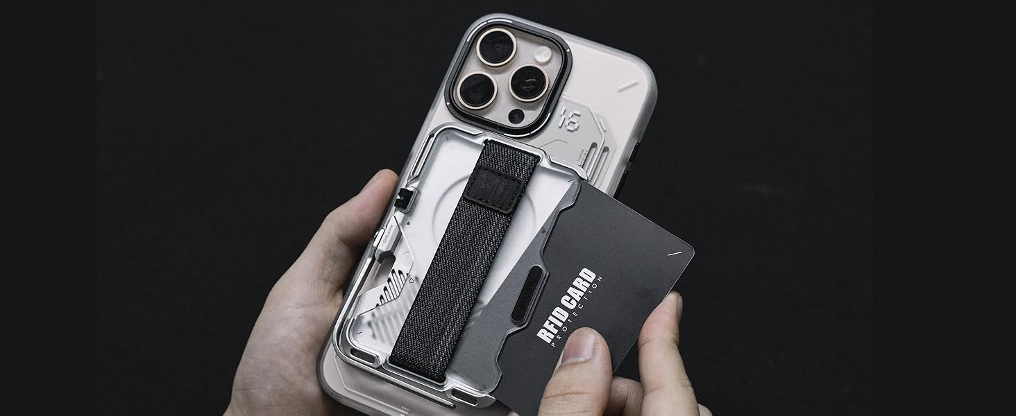 Amazon.com: Aulumu G03 Transparently Magnetic Wallet Card Holder | Magnetic Wallet Compatible ...