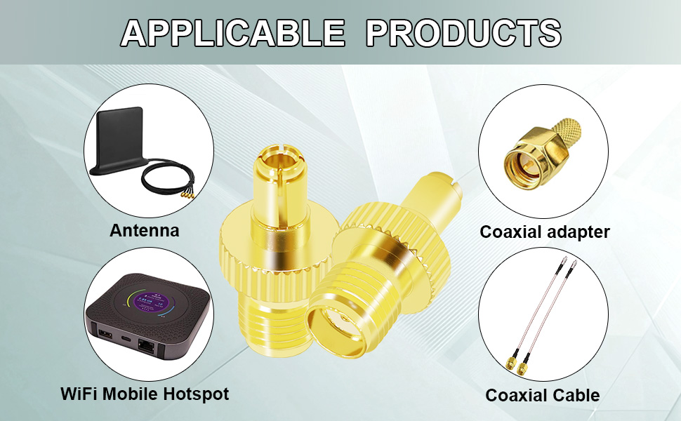 Amazon.com: CNARIO SMA TS9 Coax Adapter SMA Female to TS9 Male Coaxial Connector Gold Plated ...