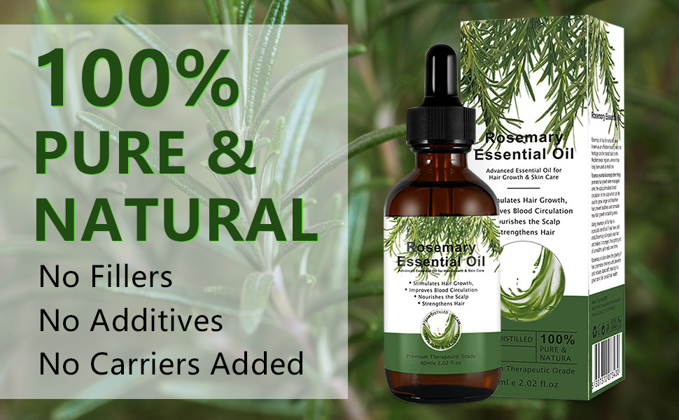 Aceite de Romero para El Cabello,30ml Rosemary Oil for Hair Growth, Aceite Esencial de Romero ...