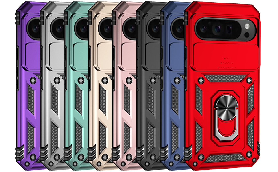 Amazon.com: for Google Pixel 9 Pro XL Case with Camera Lens Cover HD Screen Protector, Dual ...