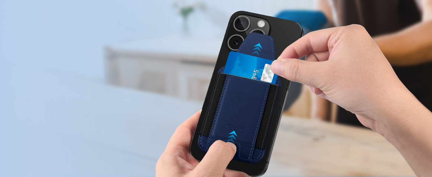 Amazon.com: Miroddi for MagSafe Wallet, Works with Apple Find My, Stronger Magnetic Phone Wallet ...