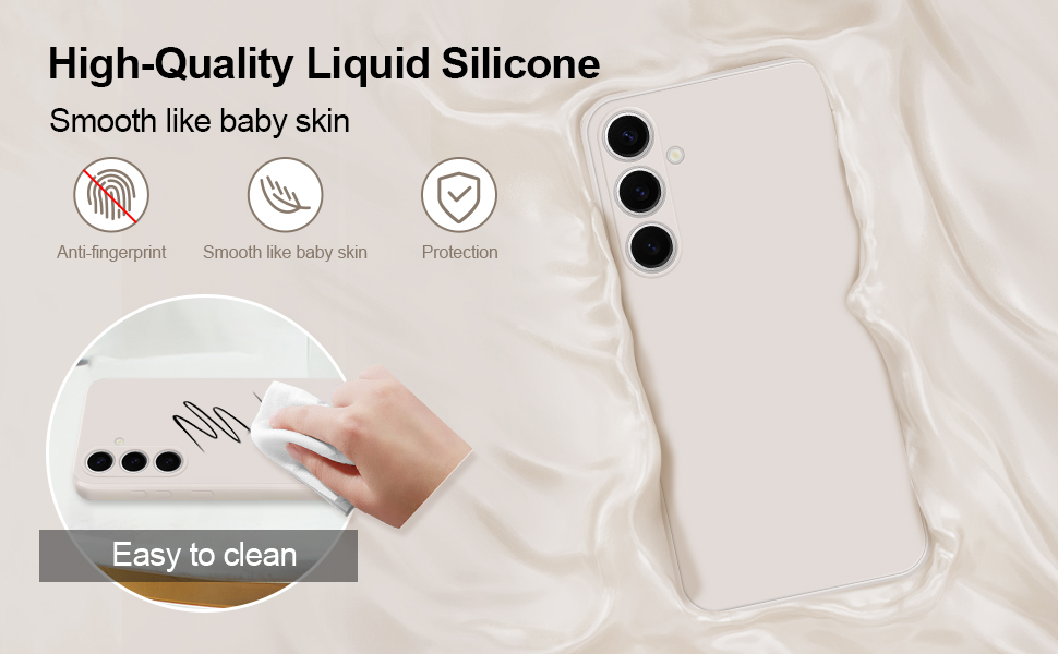 Amazon.com: GiiYoon Silicone Case Compatible with Samsung Galaxy S24, Full Body Silky Soft Touch ...