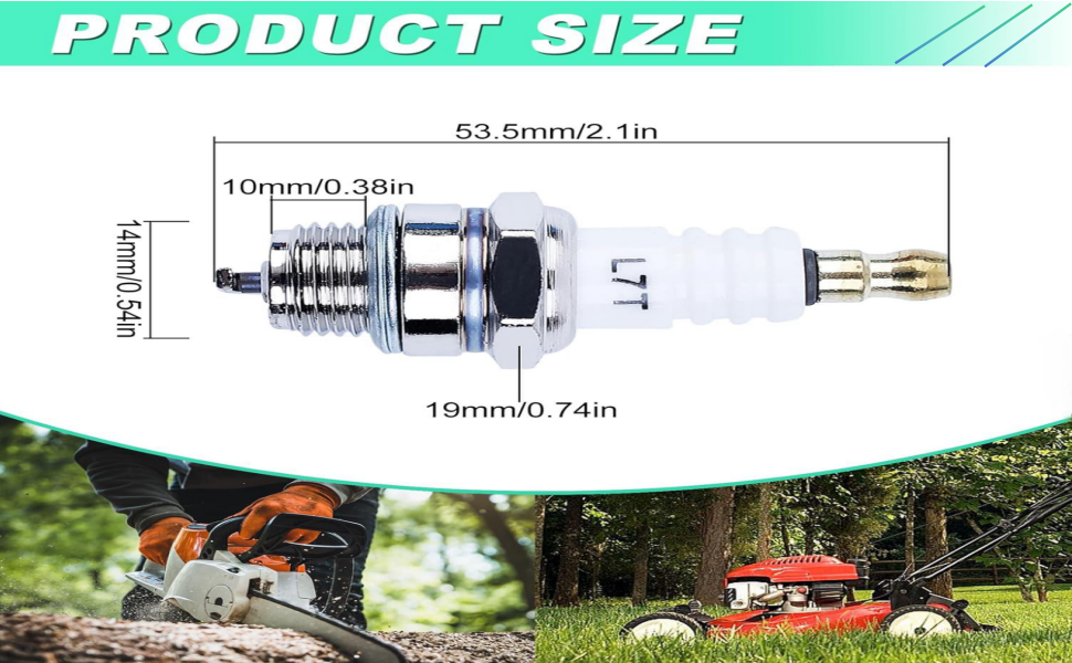 Amazon.com : L7T Spark Plug, RCJ6Y, RCJ7Y, for Husqvarna 33cc 43cc 47cc 49cc 52cc 2-Stroke 2 ...
