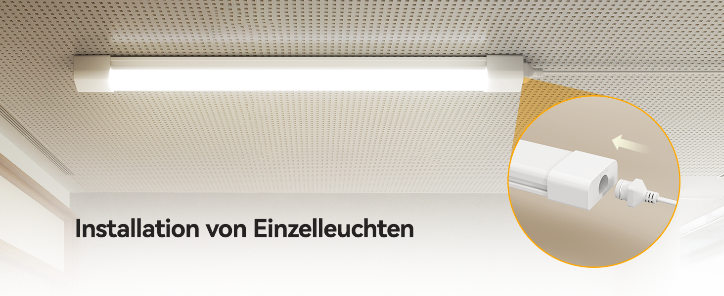 Anten LED Feuchtraumleuchte 150cm | 45W Feuchtraumlampe | Neutralweiss 4000K 4950LM ...