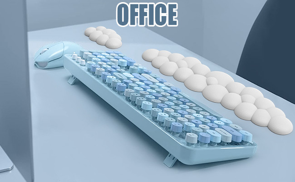 Ergonomic Keyboard Wrist Rest, PU Leather Memory Foam Cloud Wrist Rest ...