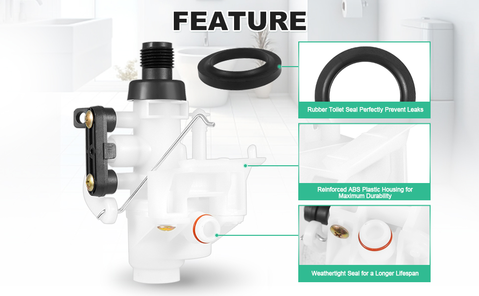 Amazon.com: AUTOBABA 31705 Toilet Water Valve Kit Compatible with Thetford Aqua-Magic V High and ...